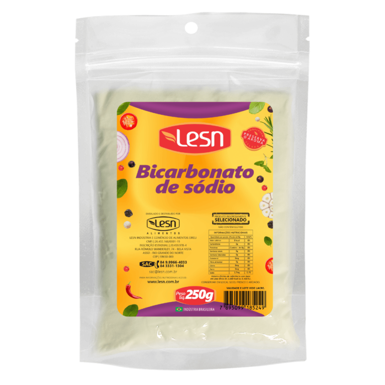 Bicarbonato de Sódio 250g - LESN ALIMENTOS